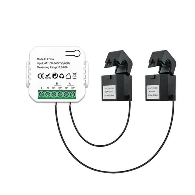 Tuya Energy Meter 80A With CT Clamp App Kwh Power Consumption Monitor ...
