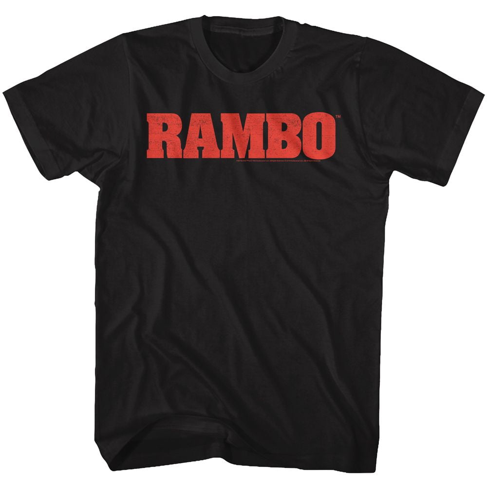 Rambo Rambo Logo Black Adult T-Shirt - Walmart.com - Walmart.com