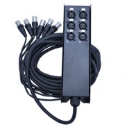Seismic Audio 8 Channel Low Profile XLR Send Sub Snake Cable - 25 Feet ...