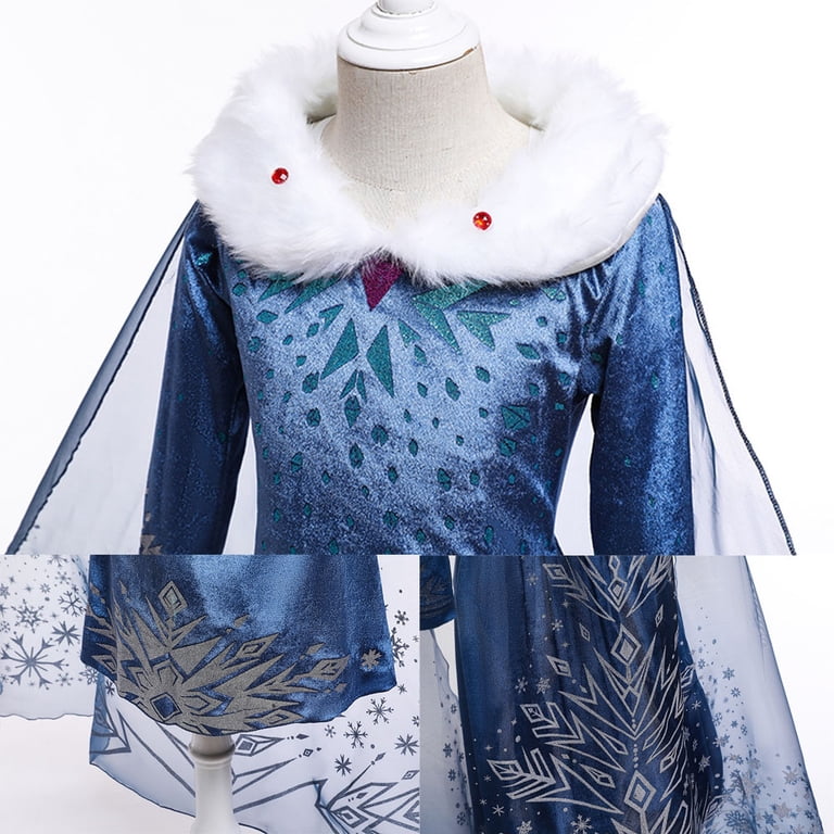 Winter Snow Princess Costume Girls Snow Queen Princess Costume For