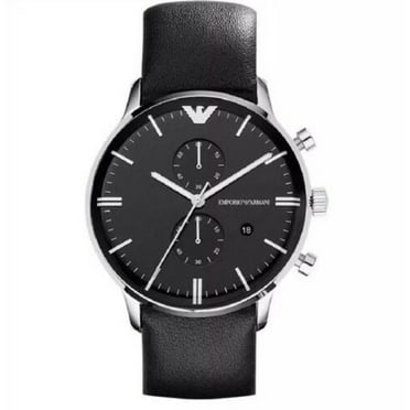 Emporio Armani Classic Leather Chronograph Mens Watch AR1828 - Walmart.com