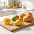 3D Mango Shape Cake Mold - 4 Cavity Fruit Pudding Mango Silicone Molds ...