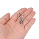 Spring Plunger with Pull Ring M6*1 0.47" Thread Length Pin Dia.4mm Flat ...