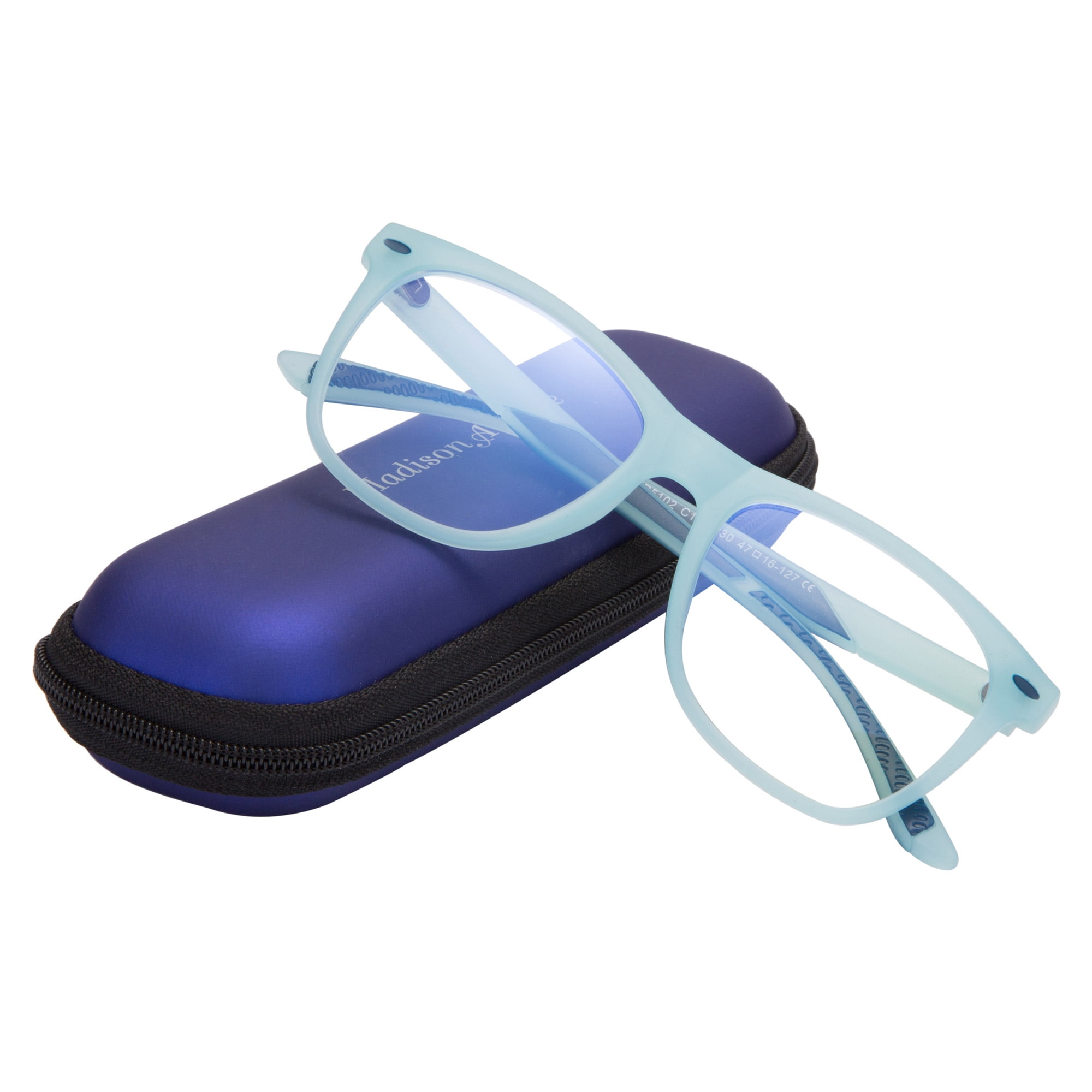 Madison Avenue Blue Light Bocking Glasses for Kids Flexible TR90 Frame ...