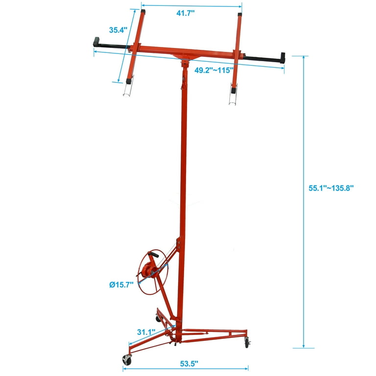 Ceiling Hoist Voohek YC812 Drywall Lift Panel Hoist, 11 Ft Sheetrock ...