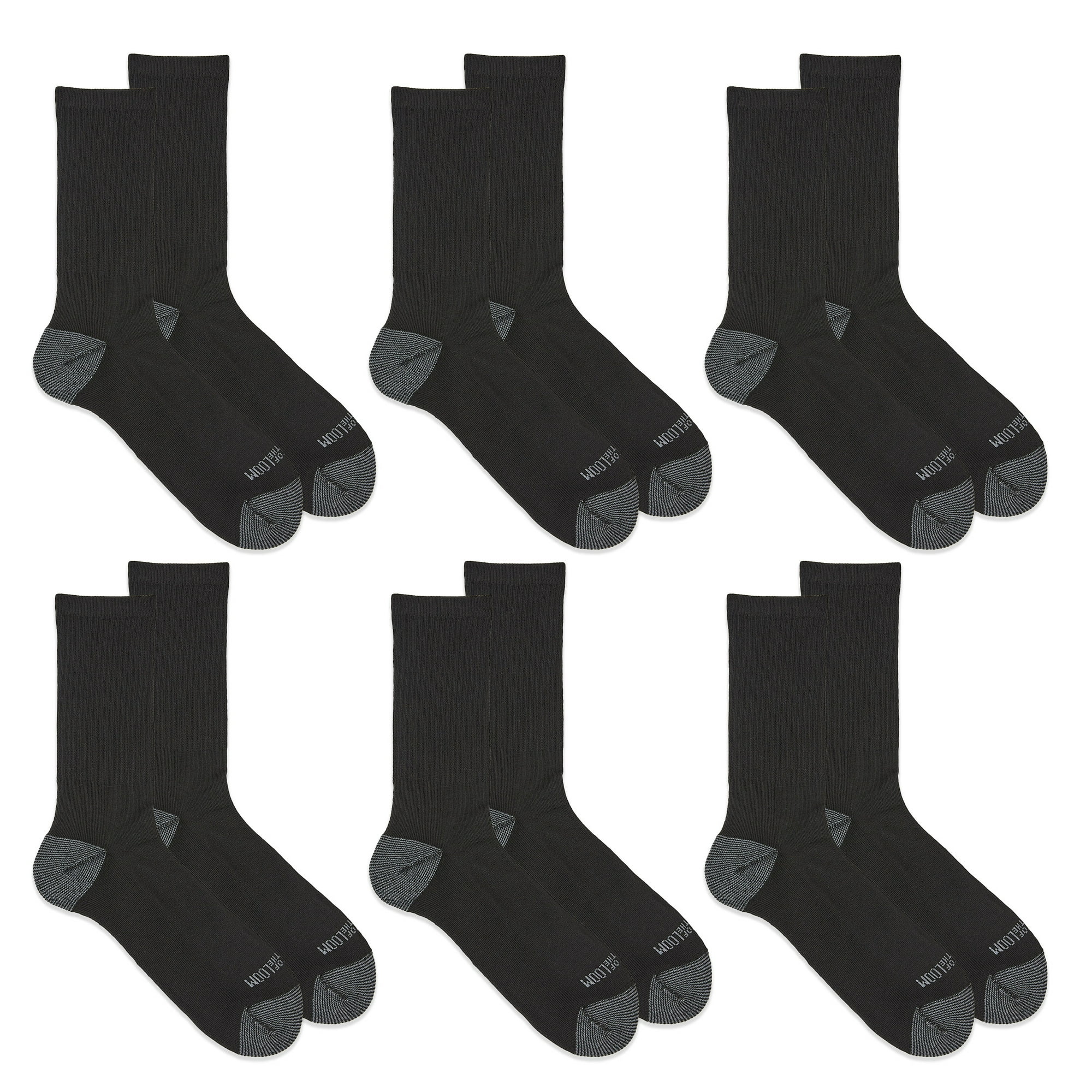 Click here for Fruit Of The Loom Mens Dual Defense Crew Socks 6 P... prices