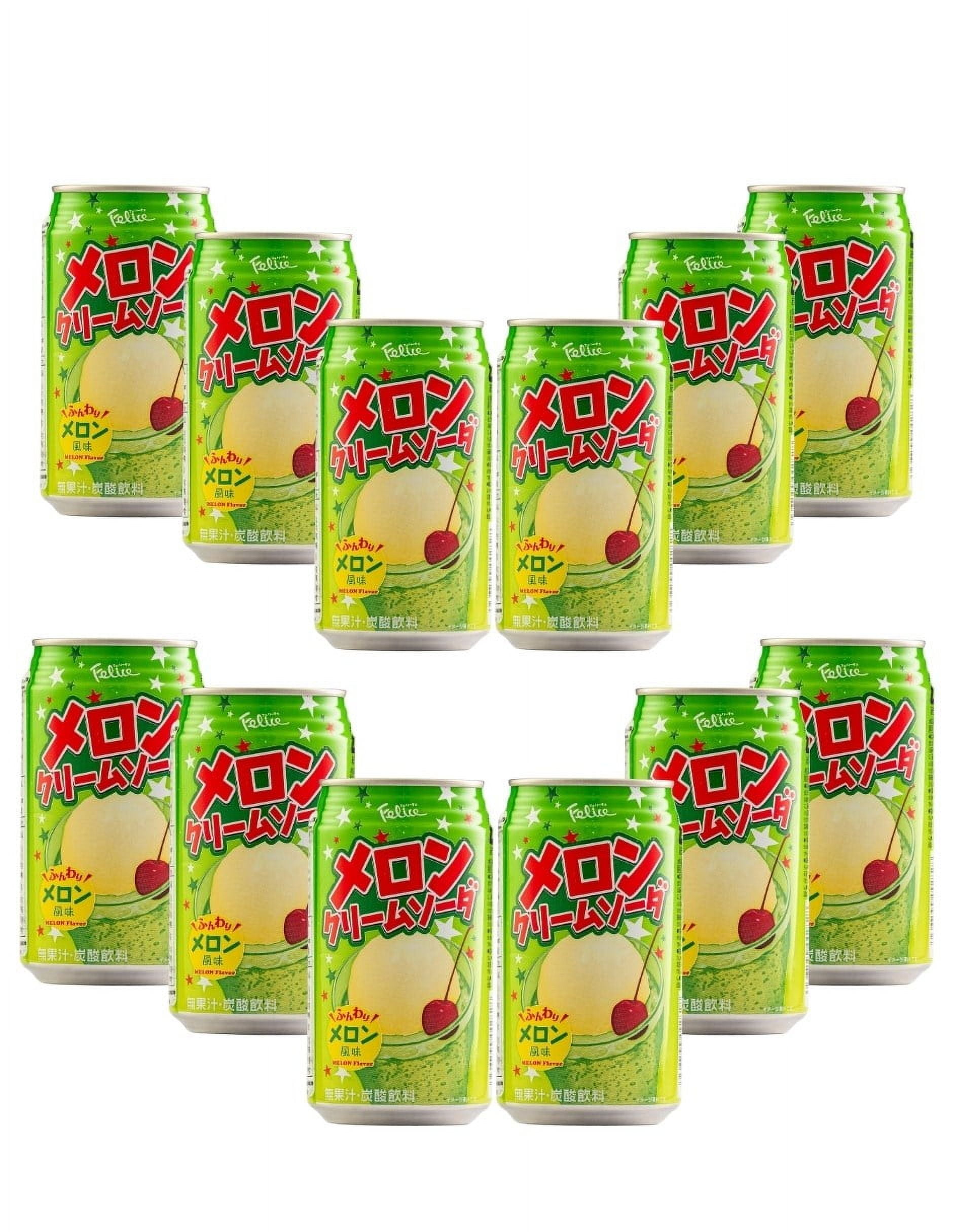 Doce Pack Soda Japonesa Felice Crema Melón 350 Ml Felice Refresco ...