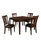 Venetian Bridgette 5-Piece Dining Set, Espresso - Walmart.com