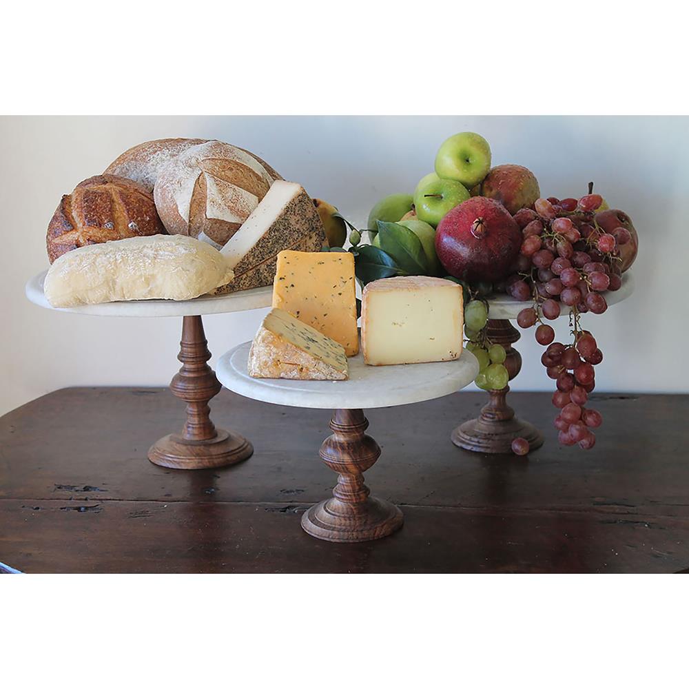 Elk Lighting Wood with Marble Catering Stand - Medium - Walmart.com