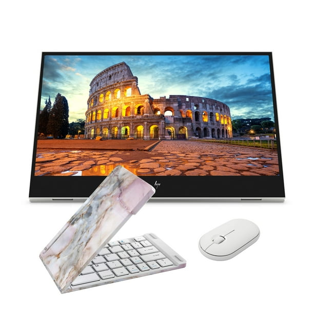 HP E14 G4 FHD (1920 x 1080) Portable Travel Monitor Bundle with 2 USB ...