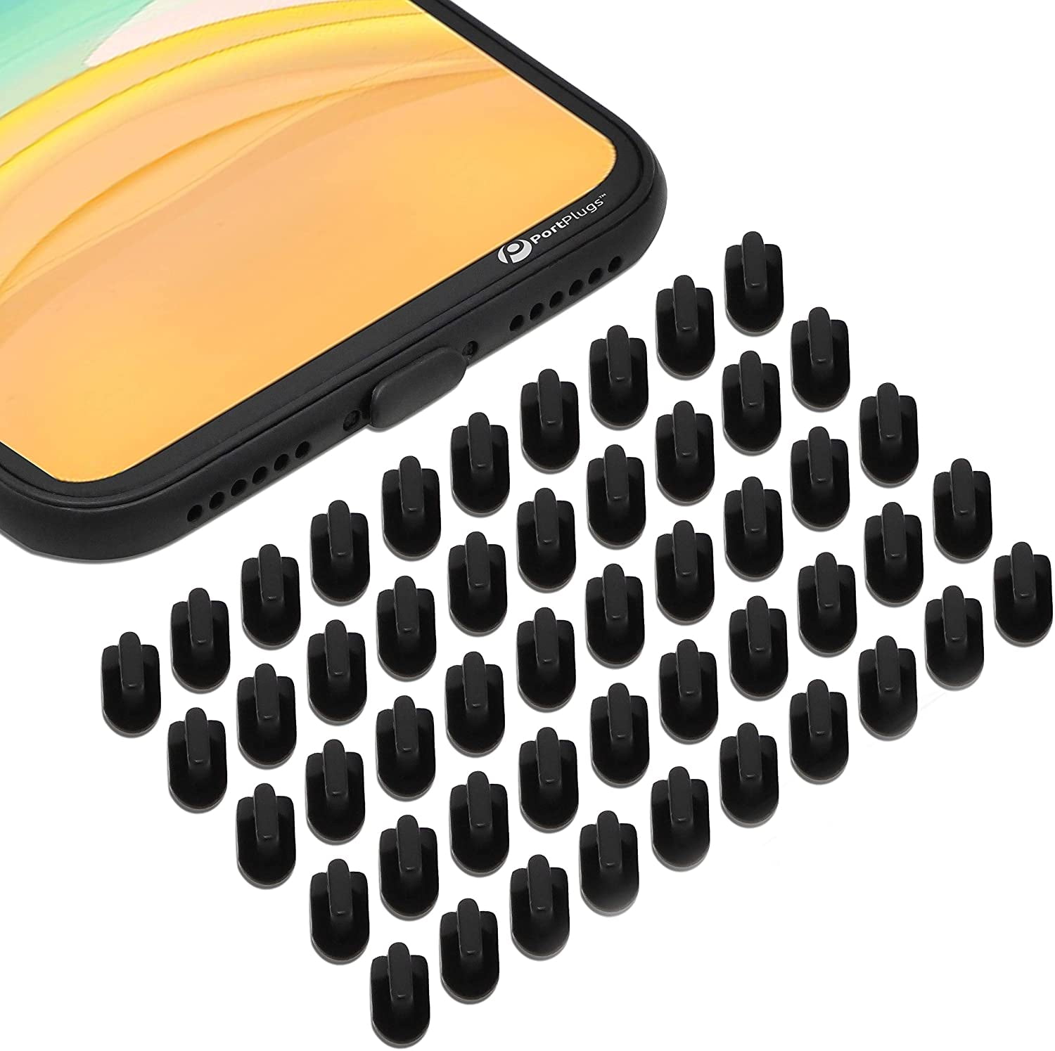 PortPlugs iPhone Dust Plugs (50 Pack), Compatible with iPhone 11, X, XS ...