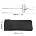 LIJCC Three Prong Barbecue Fork,3 Way Barbecue Skewers Semi Automatic ... LIJCC Three Prong Barbecue Fork,3 Way Barbecue Skewers Semi Automatic ...