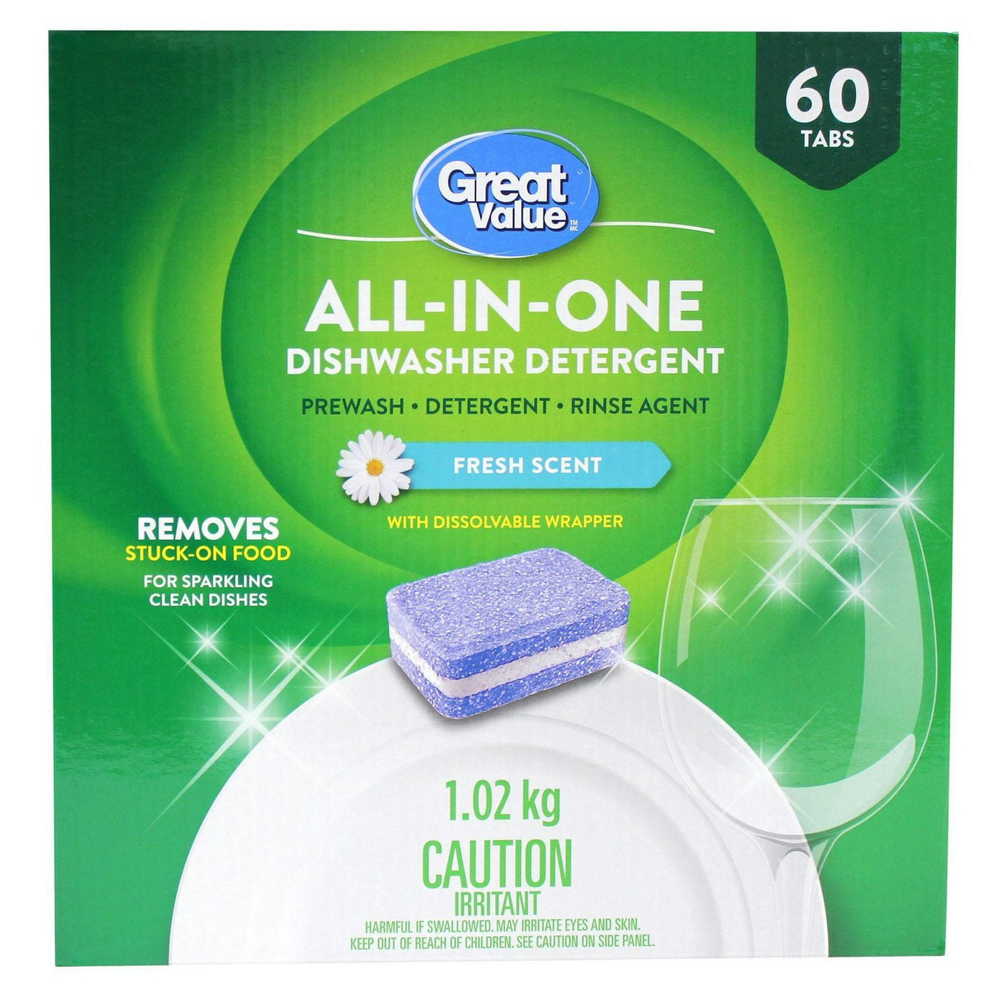 Click here for Great Value All-In-One Dishwasher Detergent 1.02 K... prices