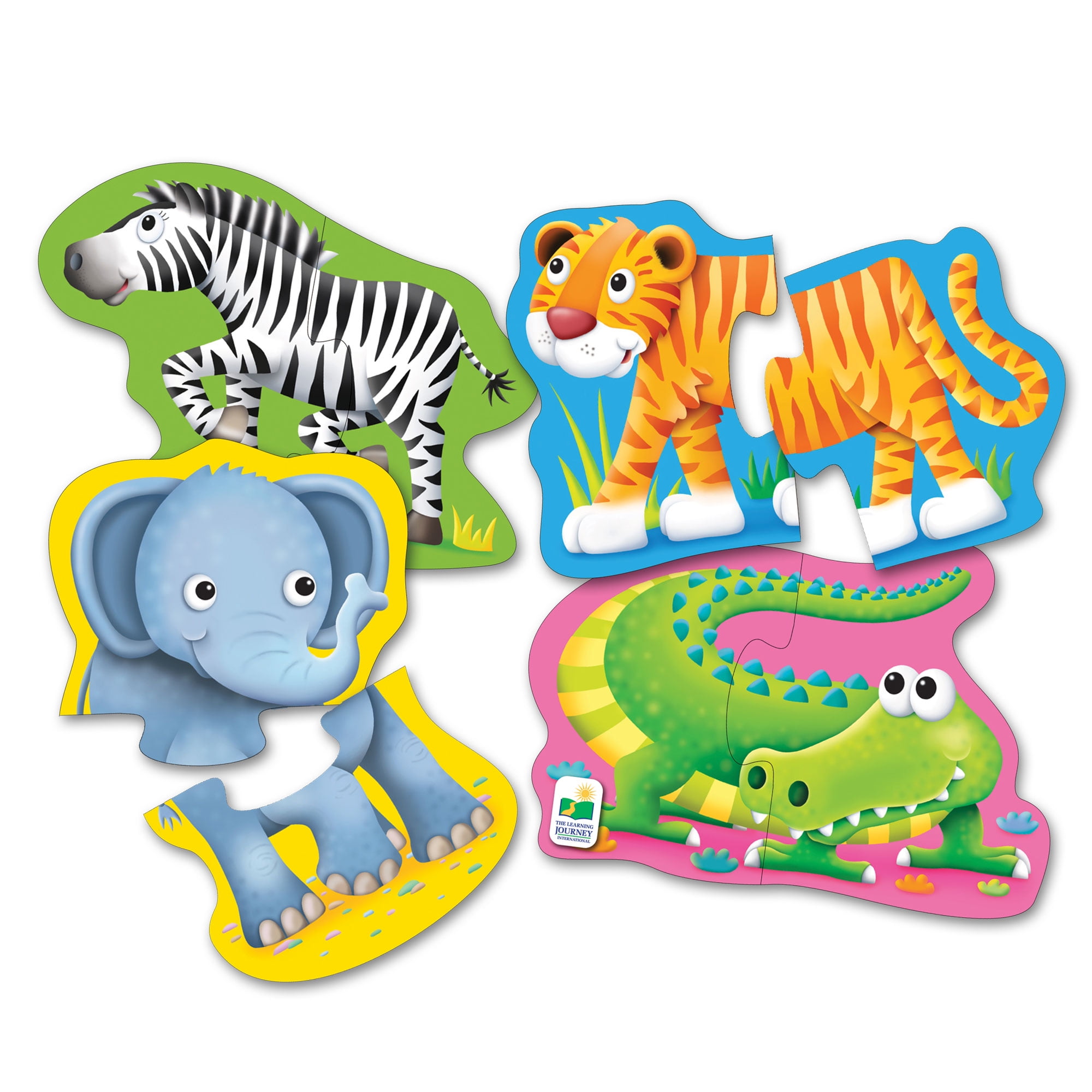 My First Shaped Puzzles - Safari Friends - Walmart.com
