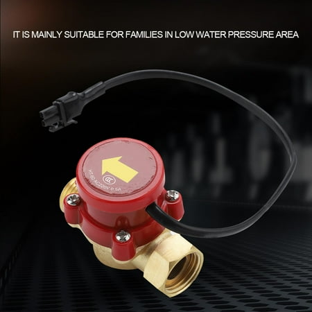 Dioche Water pump flow switch,1 PCS HT-60 AC220V 0.5A G1/2 -1/2 Thread ...