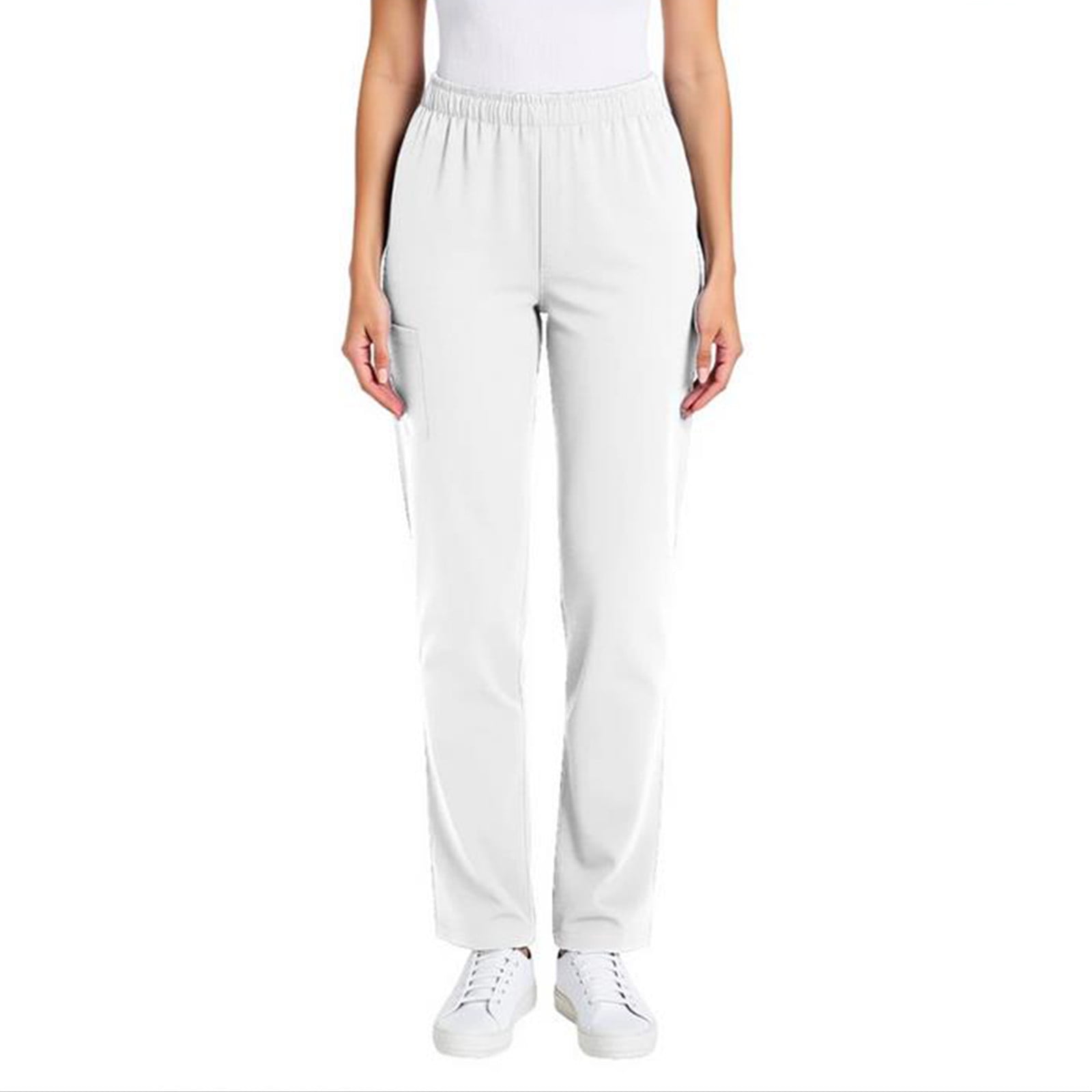 Click here for Ecqkame Scrubs Pants For Women Solid Color Straigh... prices