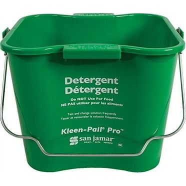 Matthew Red&Green&Blue Detergent and Sanitizing Cleaning Bucket 6 Quart ...
