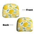 2 PCS Car Headrest Cover, cartoon yellow Lemon Soft Car Seat Head Rest ...