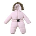 Youmylove Outerwear Romper Coat Warm Baby Jacket Snowsuit Girls Hooded Jumpsuit Girls Coat ...