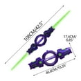 Uutvery Fire Sword Double-Edged Lightsaber, Retractable Light Up Sword ...