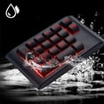 BIMZUC Backlit Keypad USB Wired Numeric 19-Key Keyboard Mechanical Feel ...
