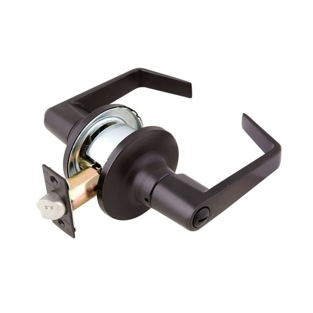 Design House C-Series 2-Way Latch Privacy Door Lever, Brushed Bronze ...