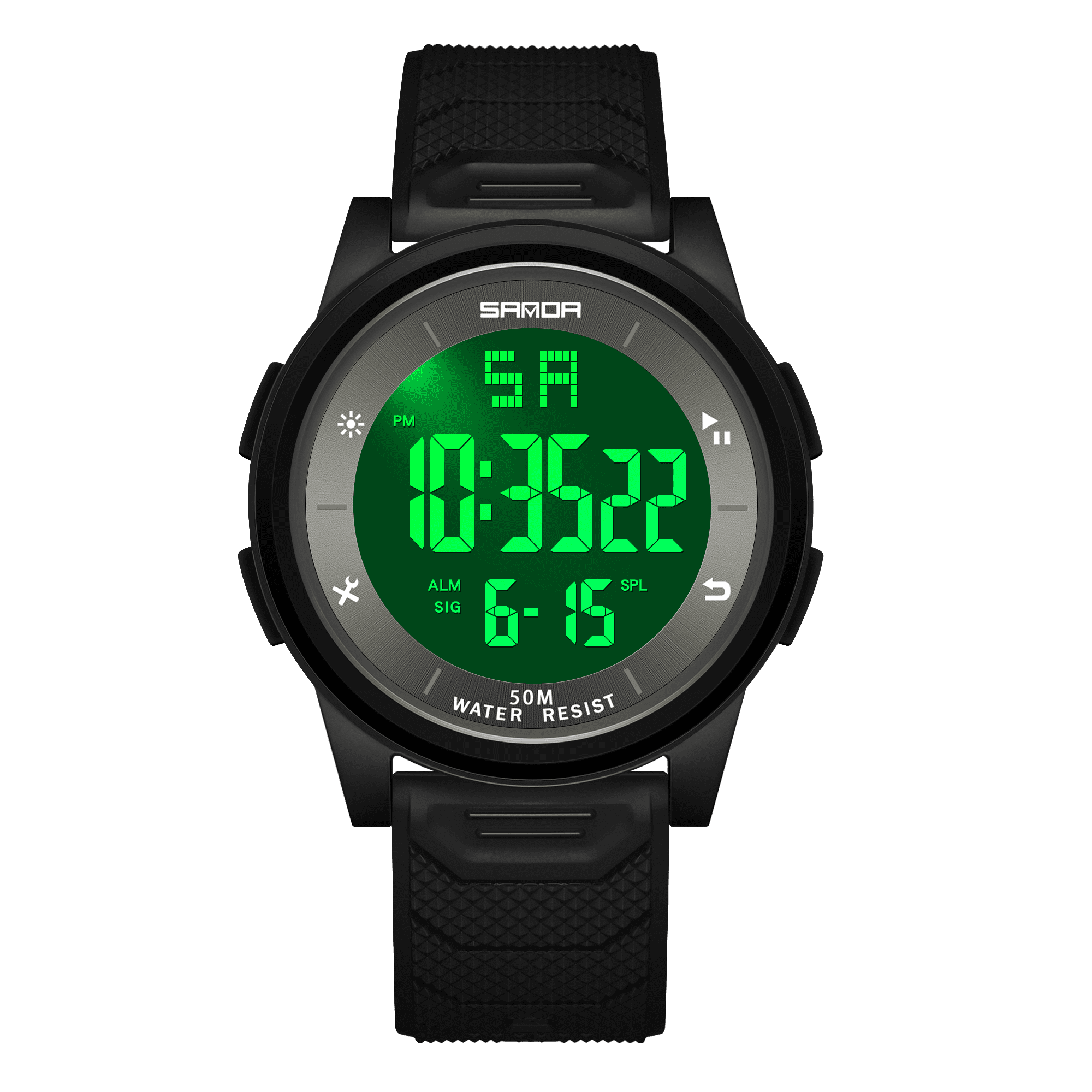 Digital Watch for Men, Ultra-Thin Sport Watch with Stopwatch/Alarm/Dual ...