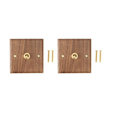 Retro American Industrial Style Light Switch Socket, Solid Wood Brass ...