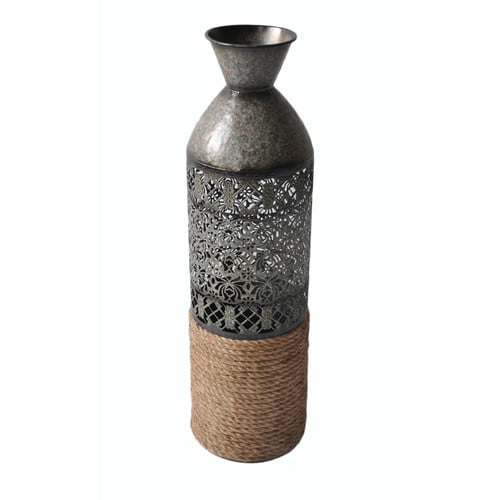 Cheungs See Through Design on Top and a Rope Covered Base Vase ...