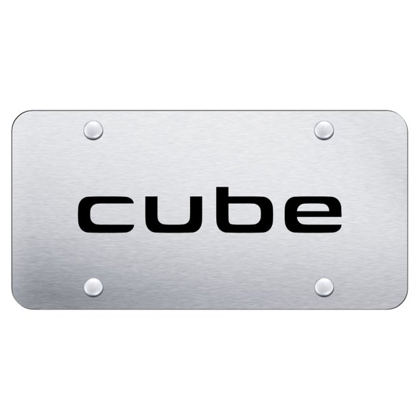 Nissan Cube Laser Etched Logo License Plate (Chrome) - Walmart.com