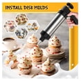 Cookie Press, Cookie Maker, Stainless Steel Cookie Press Kit with 13 ...