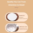 Automatic Stirring Mug with Temperature Display - 11.8 oz 304 Stainless ...