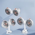 Double Head Desk Fan Portable USB Rechargeable Desktop Cooling Fan ...