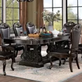 Traditional Dining Room Furniture 9pc Set Walnut Dining Table w Leaves ...