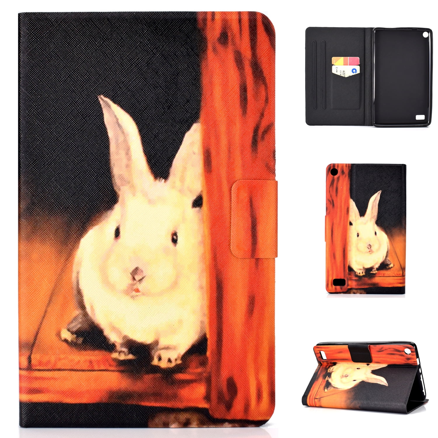 Kindle Fire 7-inch 2015/ 2017 Case, Allytech Smart Folio Stand Wallet ...