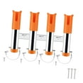 Colaxi Fishing Rod Holder 4 Tubes Organizer Links Vertical Support Side ...