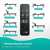 FLEXISPOT Electric Adjustable Queen Bed Frame, Dual Motors, Anti-Snore ...