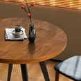 "Kithkasa Small Round Wooden Dining Room Table, 31.5"", Metal Legged ...