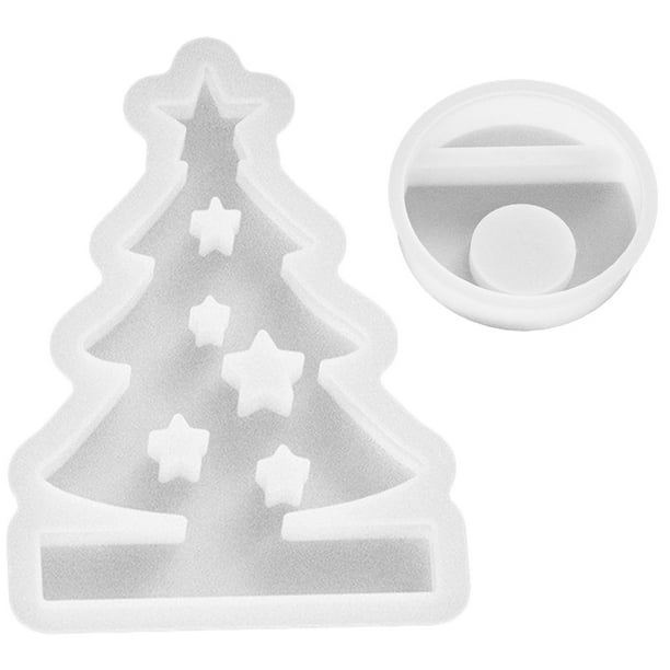 Moldes Silicona DIY 3D Navidad Molde para Resina Epoxi (árbol Con Base ...