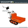 YARDMAX YD8203 Track Barrow 4.0 Cu ft/660 lb Capacity steel Wheelbarrow ...