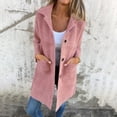 Aellinatey Women’s Winter Cozy Fuzzy Mid Coat Casual Long Sleeve Button ...