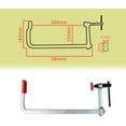 12 Inch Heavy Duty Bar Clamp Set, 4 Pack - Drop Forged Steel F-Clamps ...