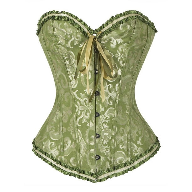 Dodoing - DODOING Women Satin Lace Sexy Bustier Corset Basque Lace Up ...