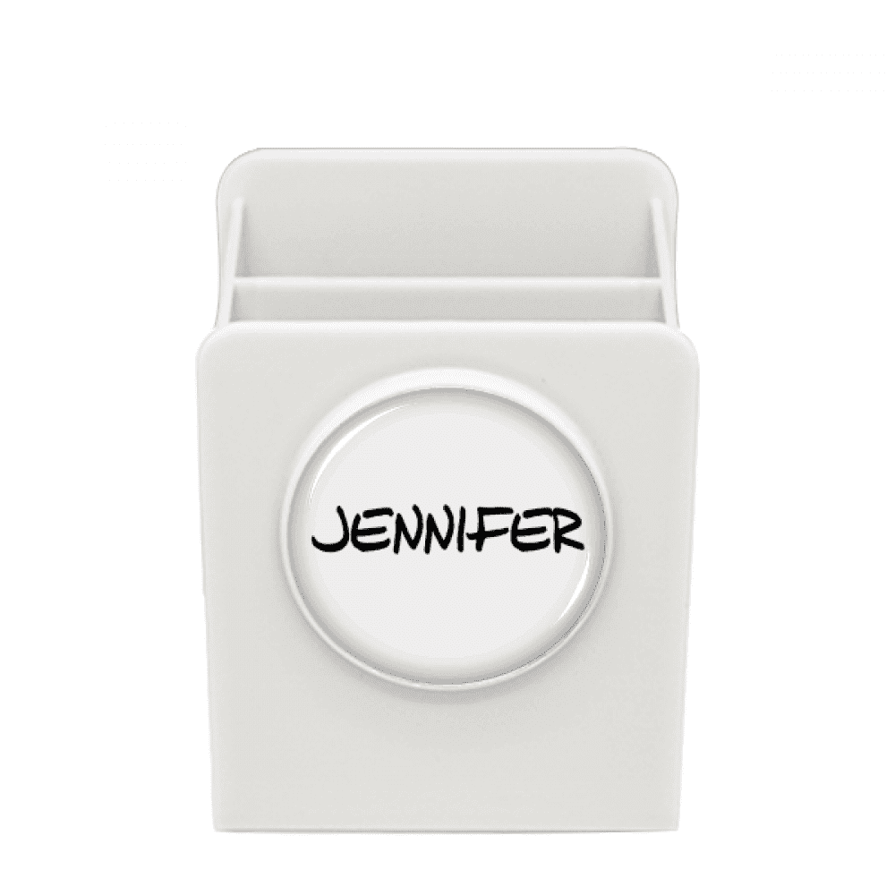 Special Handwriting English Name JENNIFER Desk Pencil Holder Cup Pen ...
