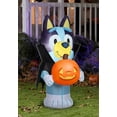 Gemmy Halloween Blow Up Character - Airblown Inflatable Bluey in Vampire Costume, 3.5 ft Tall ...