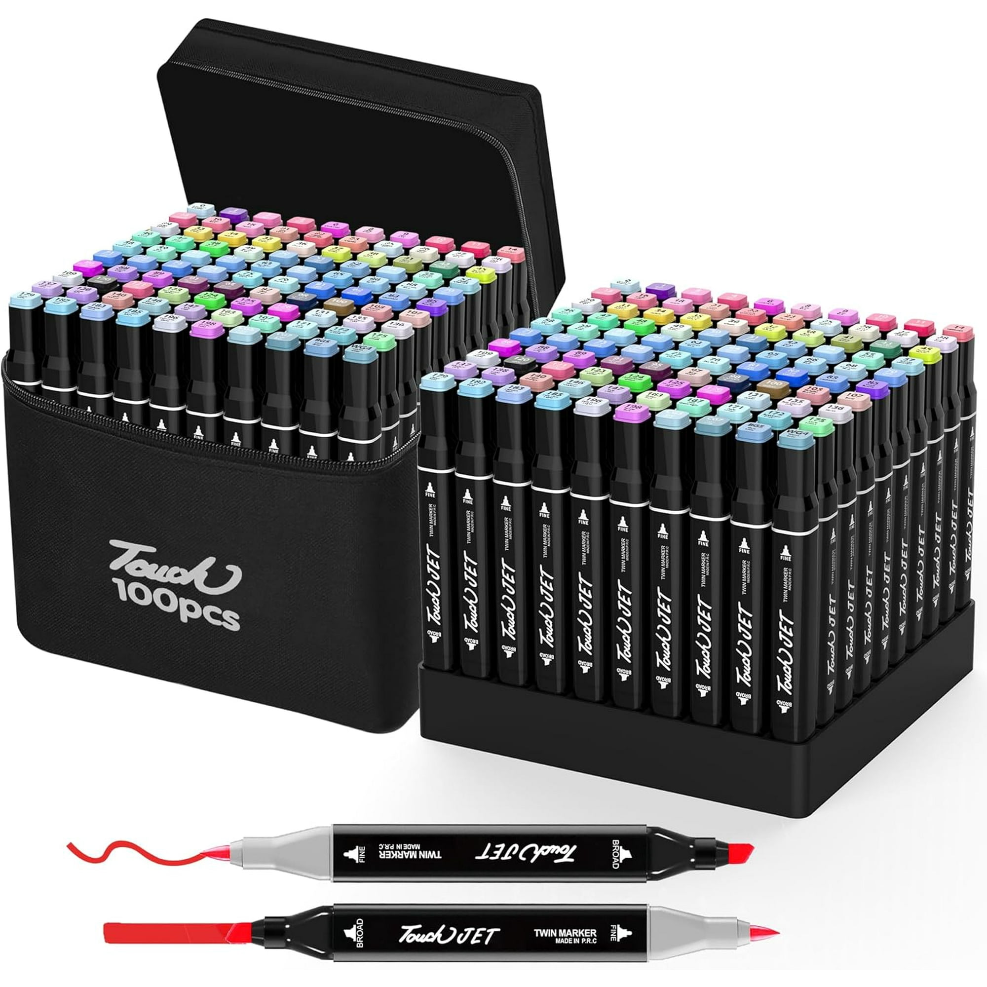 Click here for Kpataubaa 100 Colors Dual Tip Alcohol Markers prices