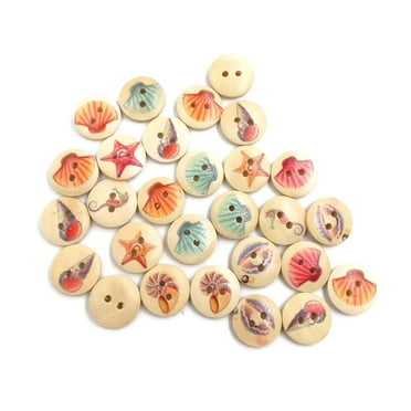 Ymiko Cartoon Buttons,20pcs Wooden Buttons Bee Shape Cartoon Decorative ...