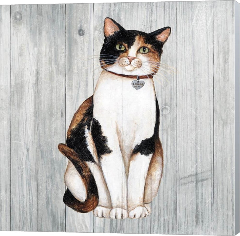 Great Art Now Country Kitty III on Wood by David Carter Brown Canvas ...