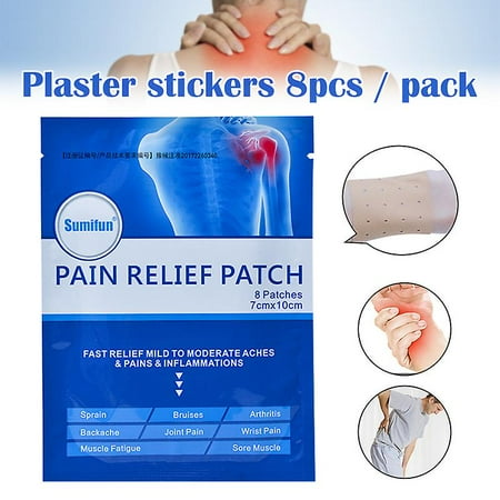 8pcs/box Adhesive Back Pain Relief Ointment Patch For Sore Muscle Knee ...
