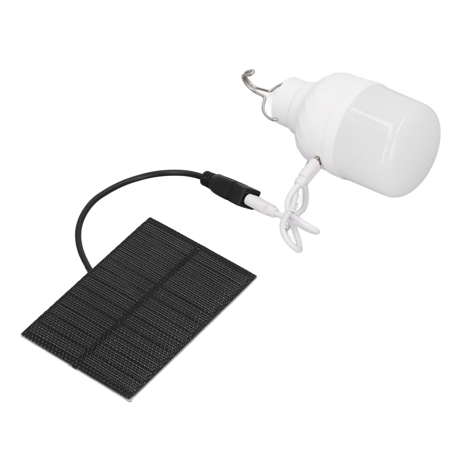 Bombilla LED solar, bombilla LED alimentada por energía solar, lámpara ...